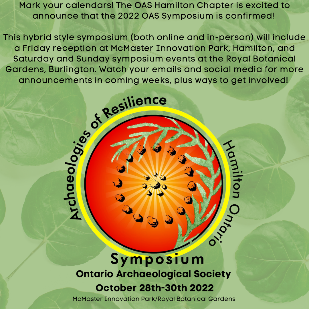 OAS Symposium 2022 – Ontario Archaeological Society